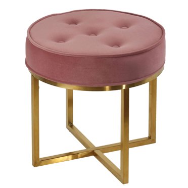 Cortesi Home Caroline Tufted Velvet Ottoman, Emerald Green - Walmart.com