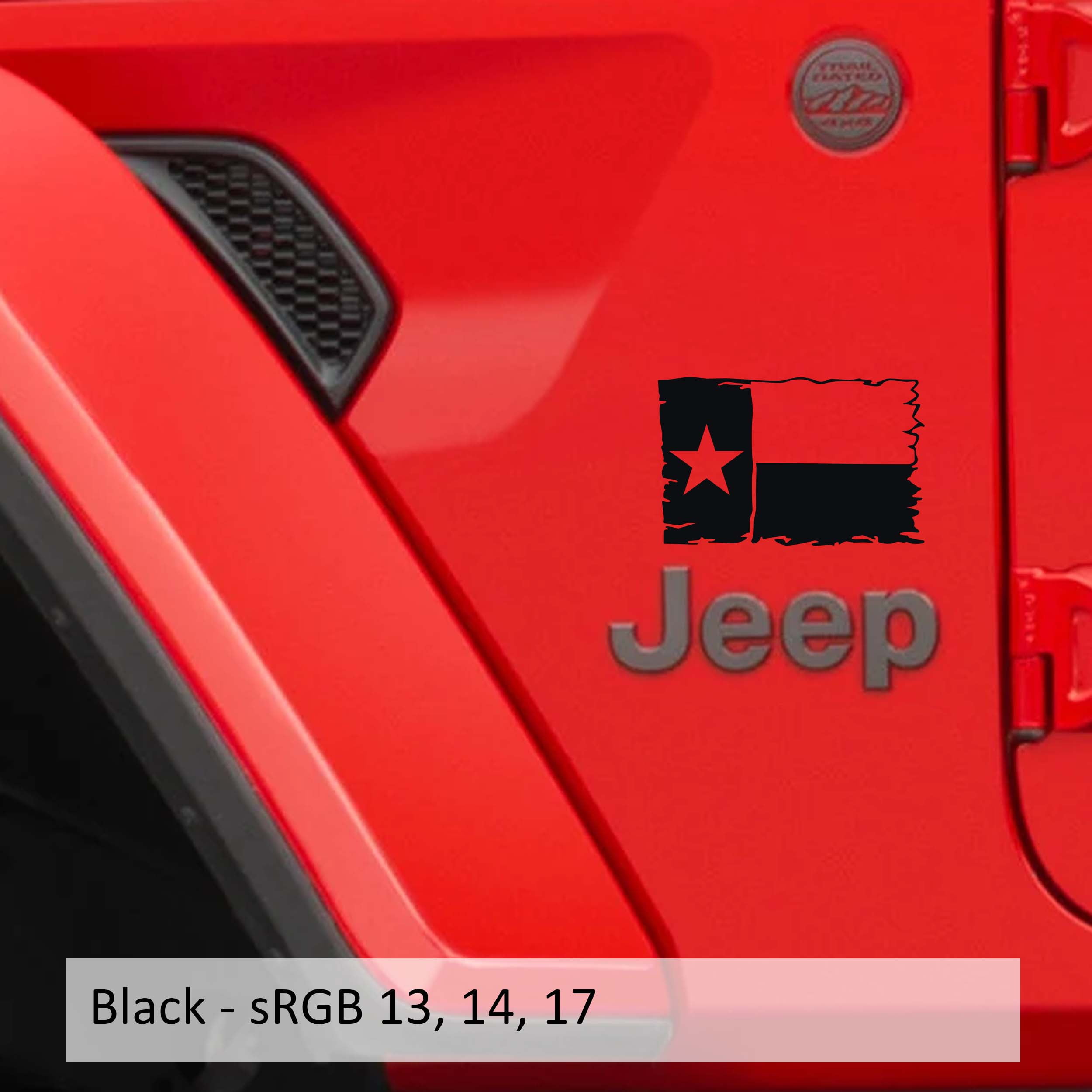 Collectible Decals Lone Star Texas State Tattered Flag Fender Vinyl ...