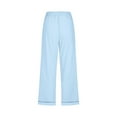 Capri Linen Pants Womens Casual Plus Size Capris with Pockets Wide Leg ...