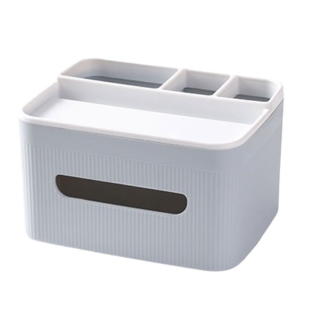 Unatoiry Box Rectangular Plastic Striped Storage Organizer Foldable ...