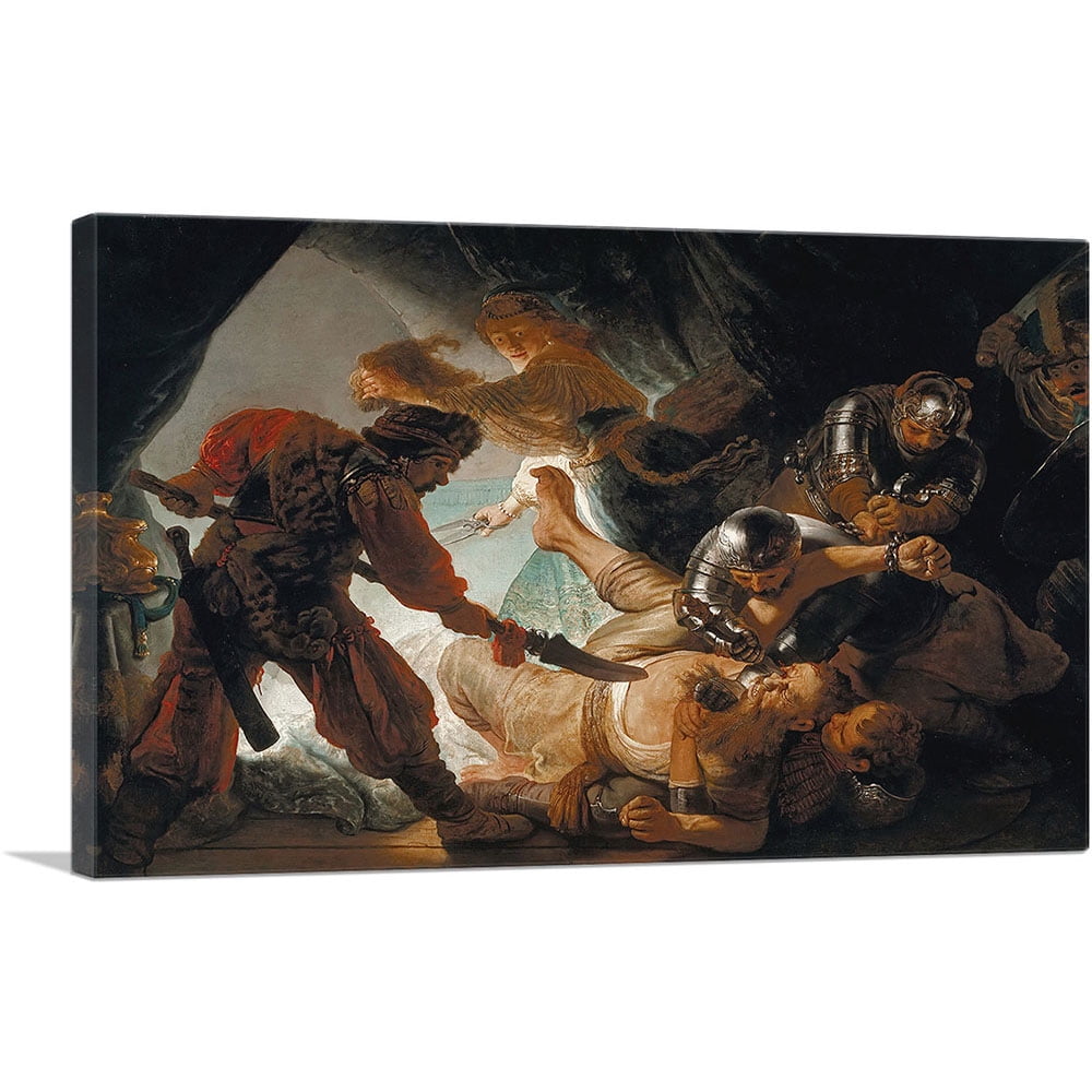 ARTCANVAS The Blinding of Samson 1636 Canvas Art Print by Rembrandt van Rijn - Size: 40" x 26 ...