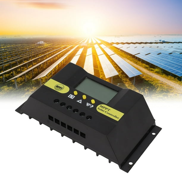MPPT Solar Controller 12V 24V Solar Charge Regulator LCD Display for ...