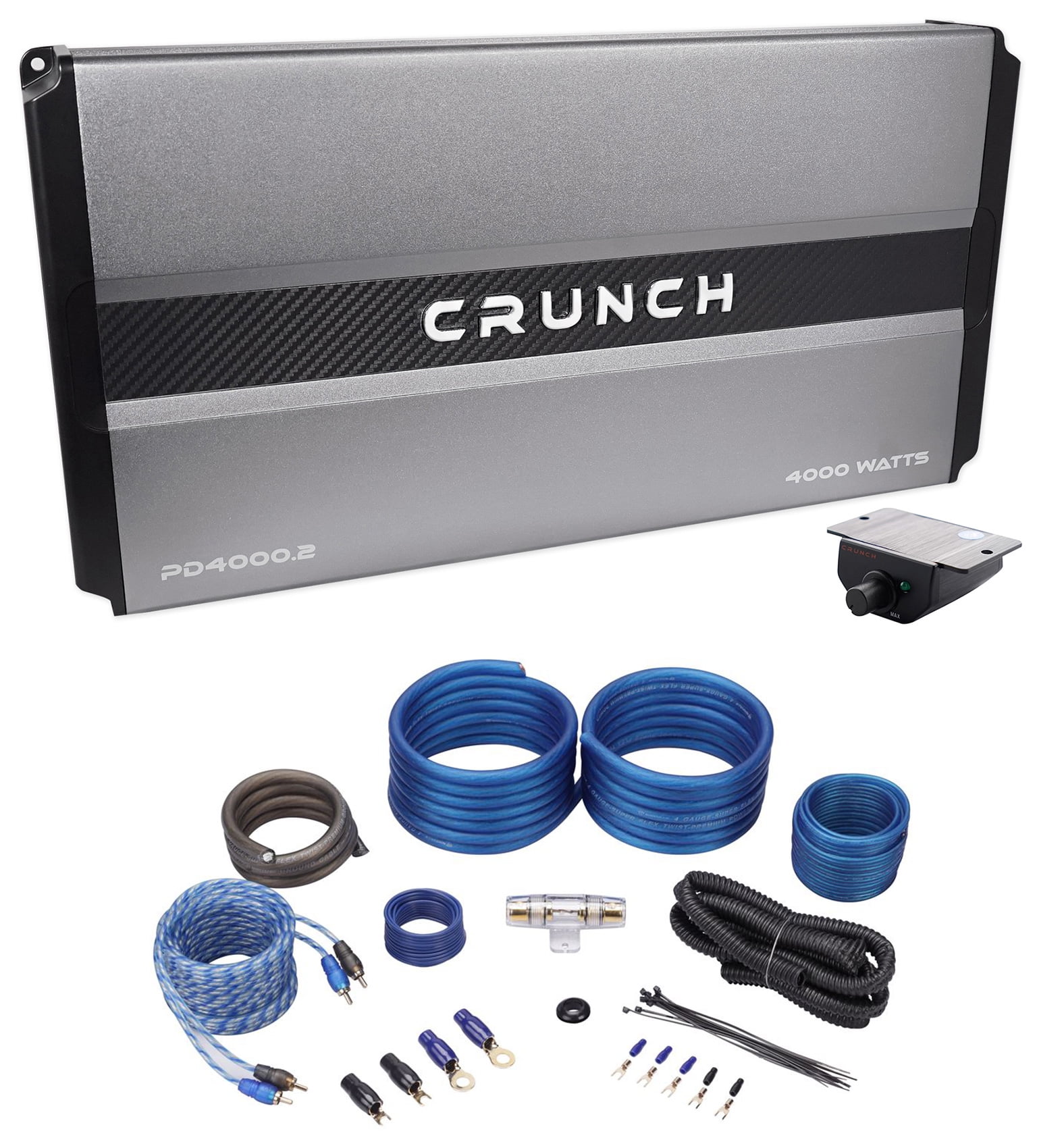 Crunch PD4000.2 4000w 2-Channel Pro Power Car Audio Amplifier Class AB ...
