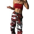 Finelook New Womens Camo Cargo Trousers Casual Loose Pants Military
