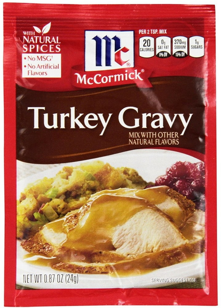 McCormick Turkey Gravy Mix 0.87 oz (Pack of 2) - Walmart.com