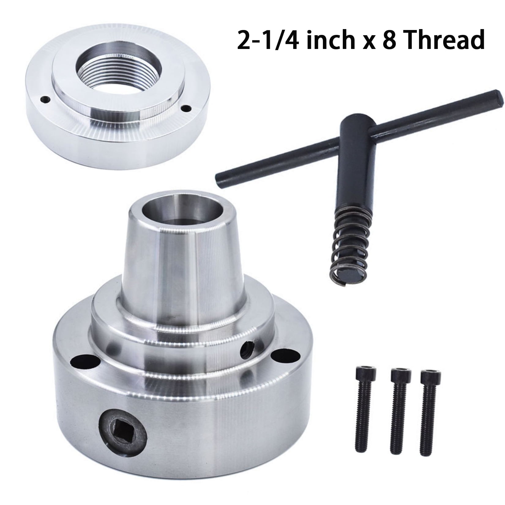 5C Collet Lathe Chuck Closer with Semi-finished Adapter 2-1/4 inch x 8 ...