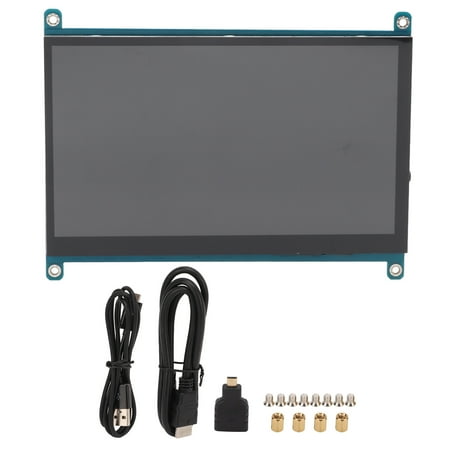 PC Monitor, 7in Capacitive Touch Screen High Resolution 5 Point LCD ...