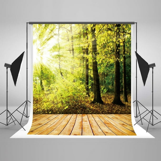 MOHome 5x7ft Natrual Scenery Photography Backdrops Forests Plants Wood ...