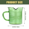 70ml Glass Measuring Cup, V- Shaped Spout Glass Coffee Mug, Clear Measuring Glass Home Drinking ...