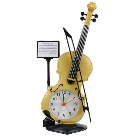 Violin Shape Alarm Clock Plastic Alarm Clock Electronic Clock (Random ...
