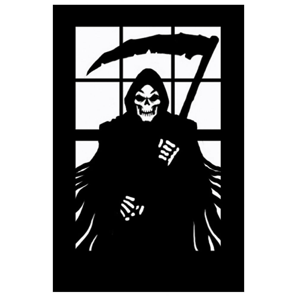 Window Scary Silhouette Adult Decoration Grim Reaper - Walmart.com