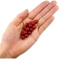 500 Dark Red Round Wood Beads Bulk 10mm x 9mm with 3.1mm Hole - Walmart.com