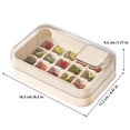 One-Press Ice Cube Mold Tray with Detachable Design, Easy Release 15 ...