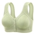 Busydd 5PC Wireless Bras for Women Solid Color Front Closure Nursing ...