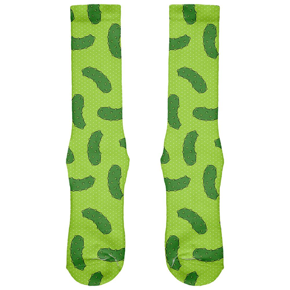 Vegetable Pickle Pickles Repeat Pattern All Over Soft Socks | Walmart ...