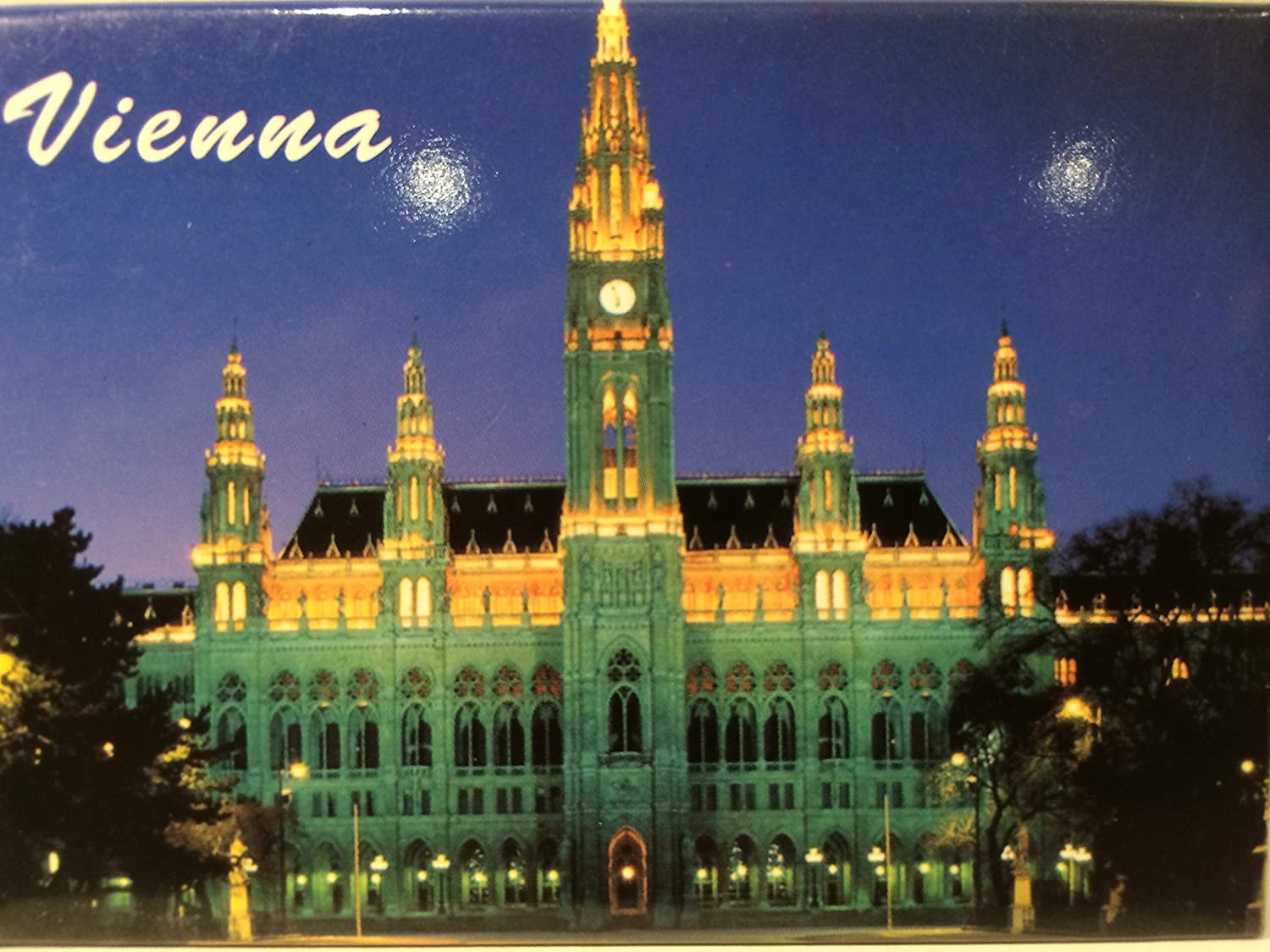 Vienna Austria Rathaus City Hall Fridge Collector's Souvenir Magnet 2.5 ...