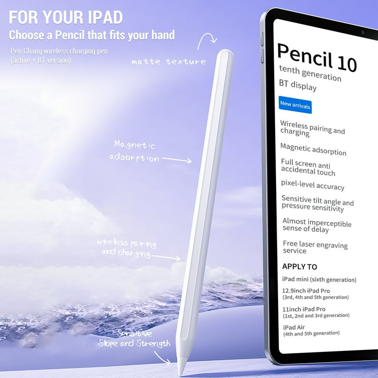 For Ipad Stylus Pencil 10th Generation Transparent Long For Ipad Stylus Pencil 10th Generation Transparent Long
