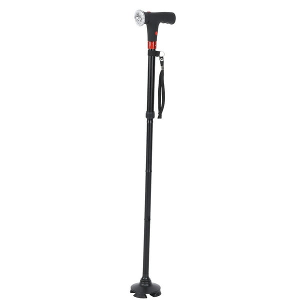 Folding Cane, Lightweight Four-legged Adjustable Folding Cane Non-slip ...