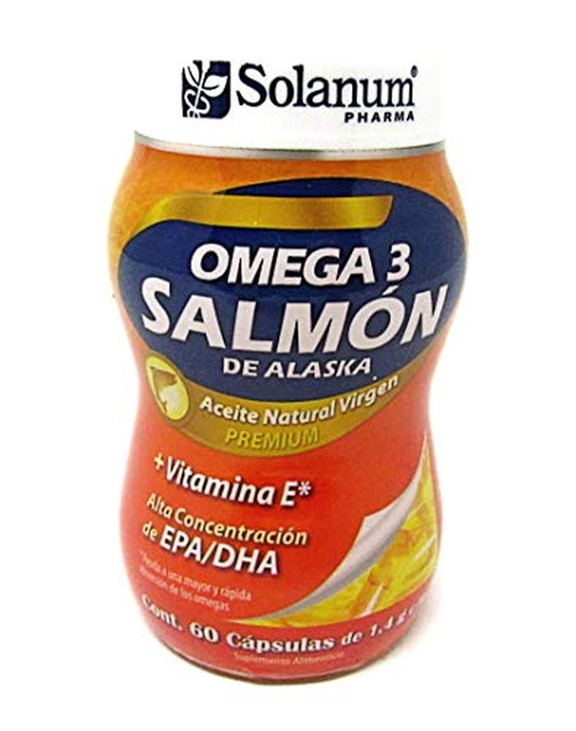 Solanum Suplemento Alimenticio Omega 3 Salmón de Alaska mas Vitamina E Solanum Triton O3 salmón ...