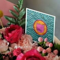 3drose, Pink Pig Face in Circle, Scattered Sign of Pig Design, Aqua ...