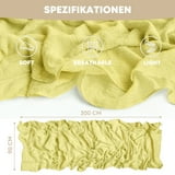 Sm:)e Light Yellow Cheesecloth Table Runner 31 x 118 Inch Rustic Gauze ...