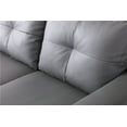 Braxton Small Space Convertible Sectional, Gray color - Walmart.com