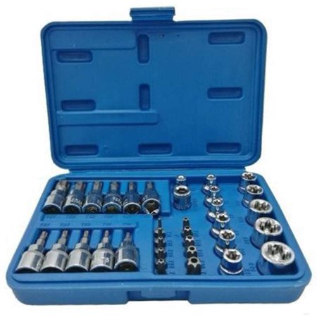 Star Bit Socket, 34Pcs Pentalobe Star Socket Screwdriver Bit Set, Male ...