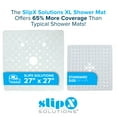 SlipX Solutions Extra Large 27x27 Square Shower Mat with Drain Holes in ...