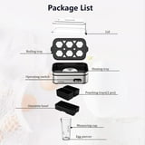 Evoloop Plastic 6-Egg Cooker Electric Egg Poacher with Compact Design ...