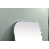 Elegant Decor Metal Frame Arch Full Length Mirror 35X72 Inch In Brass ...