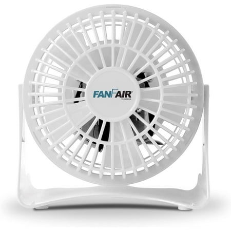 FanFair Mini High Velocity Personal Fan 4 Inch Fan Quiet Cooling, Tilt ...