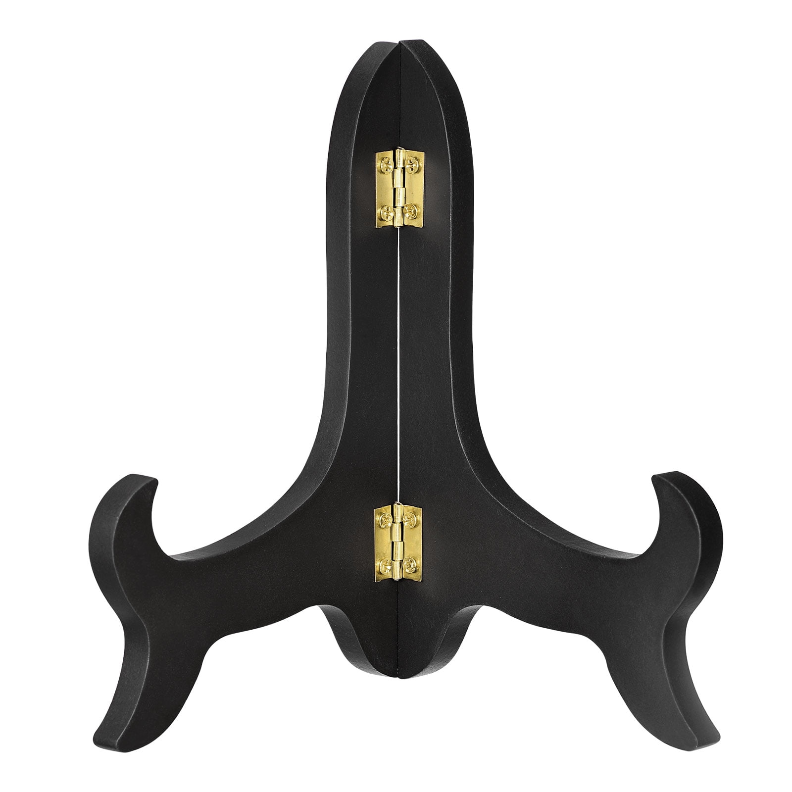 7" Easel Plate Holder, Wooden Folding Display Stand Black for ...