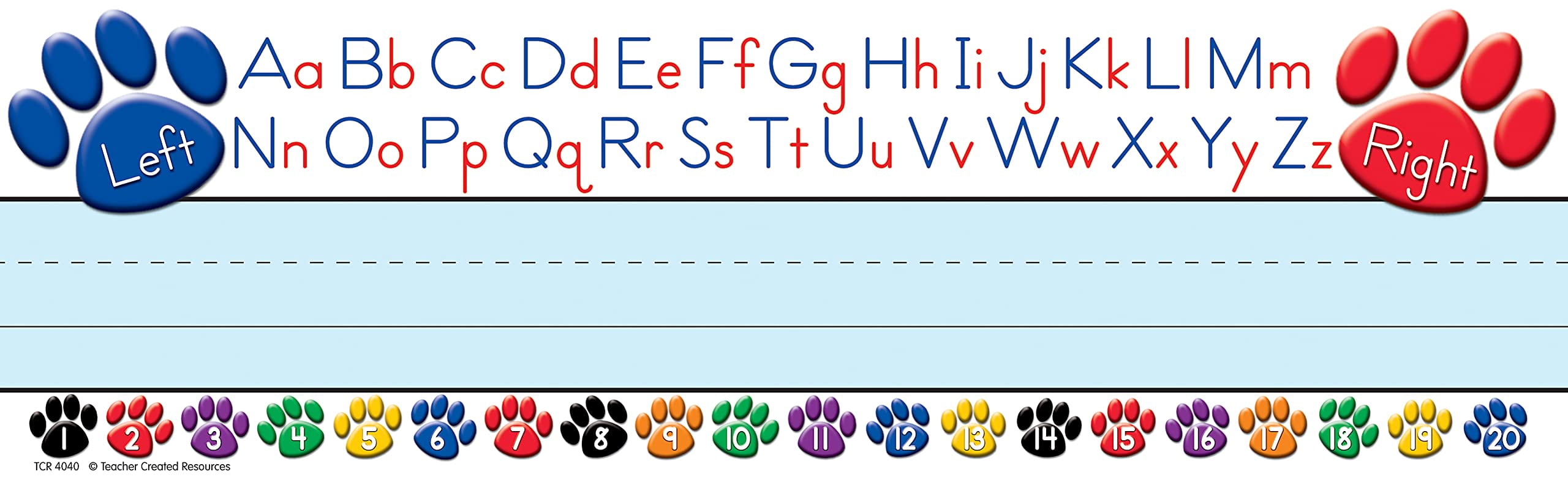 Placa con el nombre de Paw Alphabet, recursos creados por un profesor ...