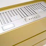 Akicon 30" Stainless Steel Range Hood, 3 Stacks Modern Box Ducted ...