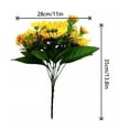 Agiufgs Artificial Sunflower 11, Lifelike Silk Petals with Adjustable ...