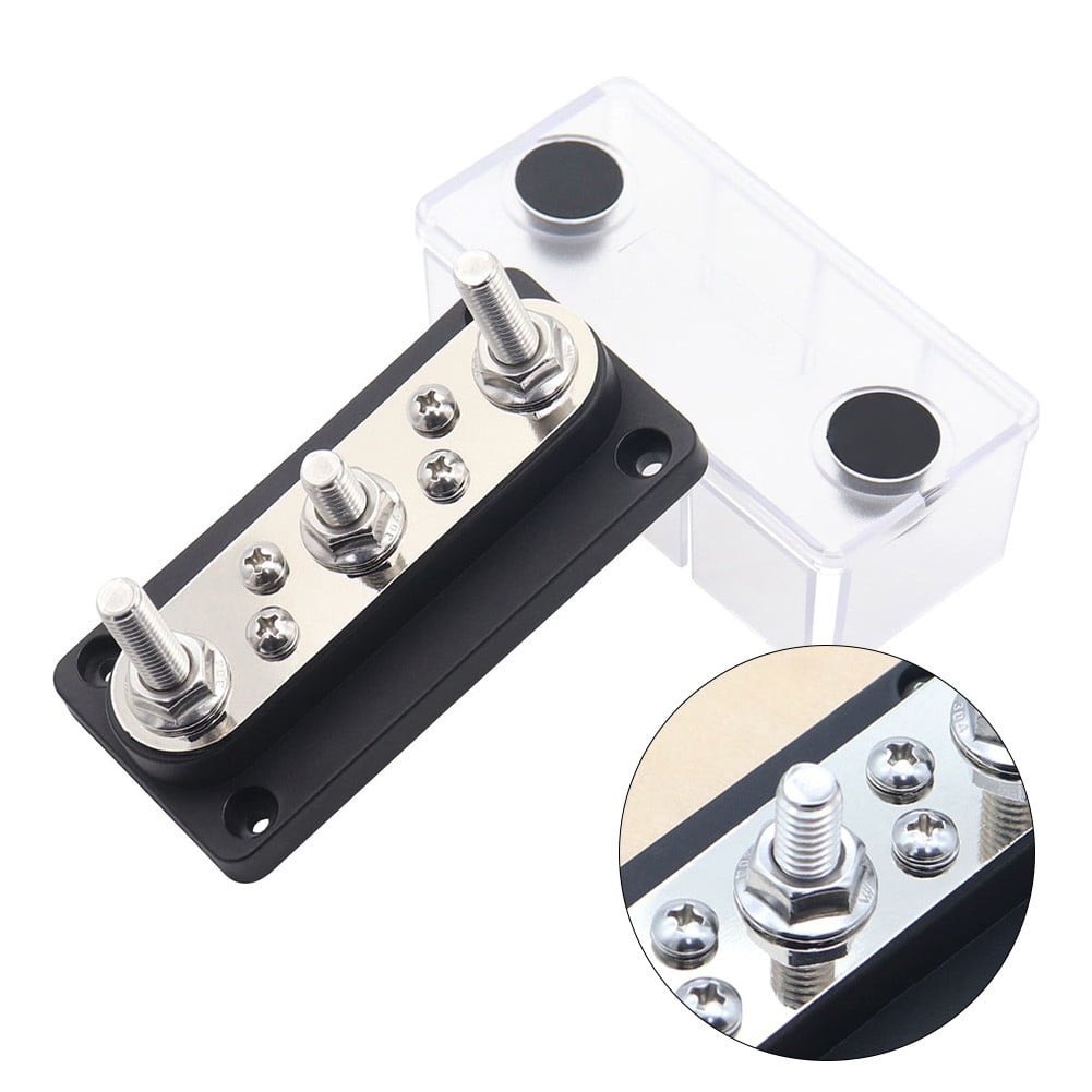 Battery Bus Bar 12‑48V 150A 3 Terminal Studs 4 Terminal Screws For Car ...