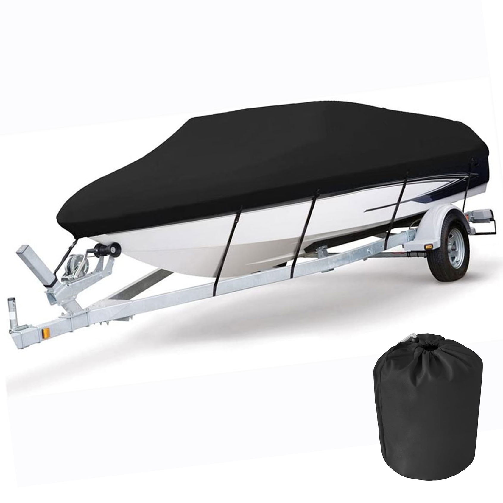 Labwork BLACK Boat Cover Heavy 600D Marine Grade Polyester Canvas ...