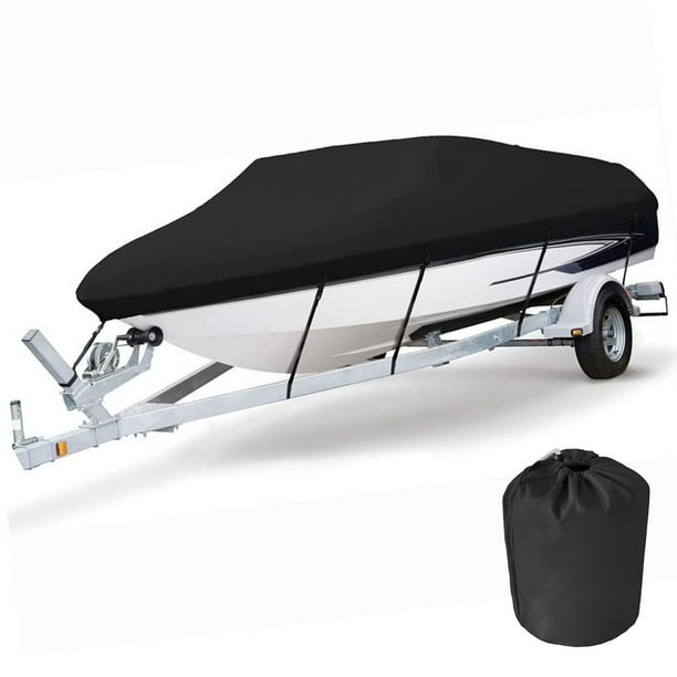Labwork BLACK Boat Cover Heavy 600D Marine Grade Polyester Canvas ...