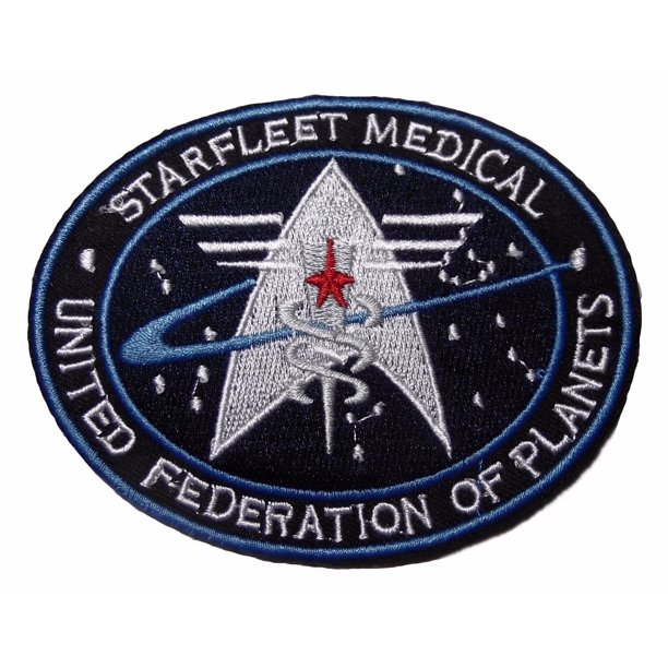 Star Trek United Federation of Planets Starfleet Medical Shield Patch ...