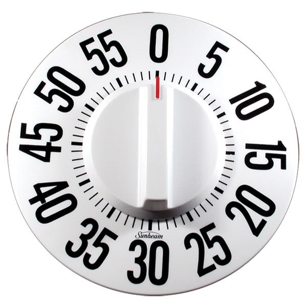 Tactile Low Vision Timer-White Dial, Black Numbers - Walmart.com ...