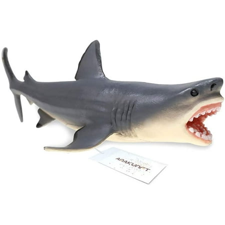 IGUOHAO Megalodon Shark Aquarium Ornament, Carcharodon Fish Tank ...