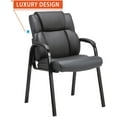 CLATINA Waiting Room Guest Chair with Padded Arm Rest Leather Guest ...