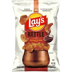 Lay's Wavy Hickory BBQ Flavored Potato Chips, 7.5 oz Bag - Walmart.com