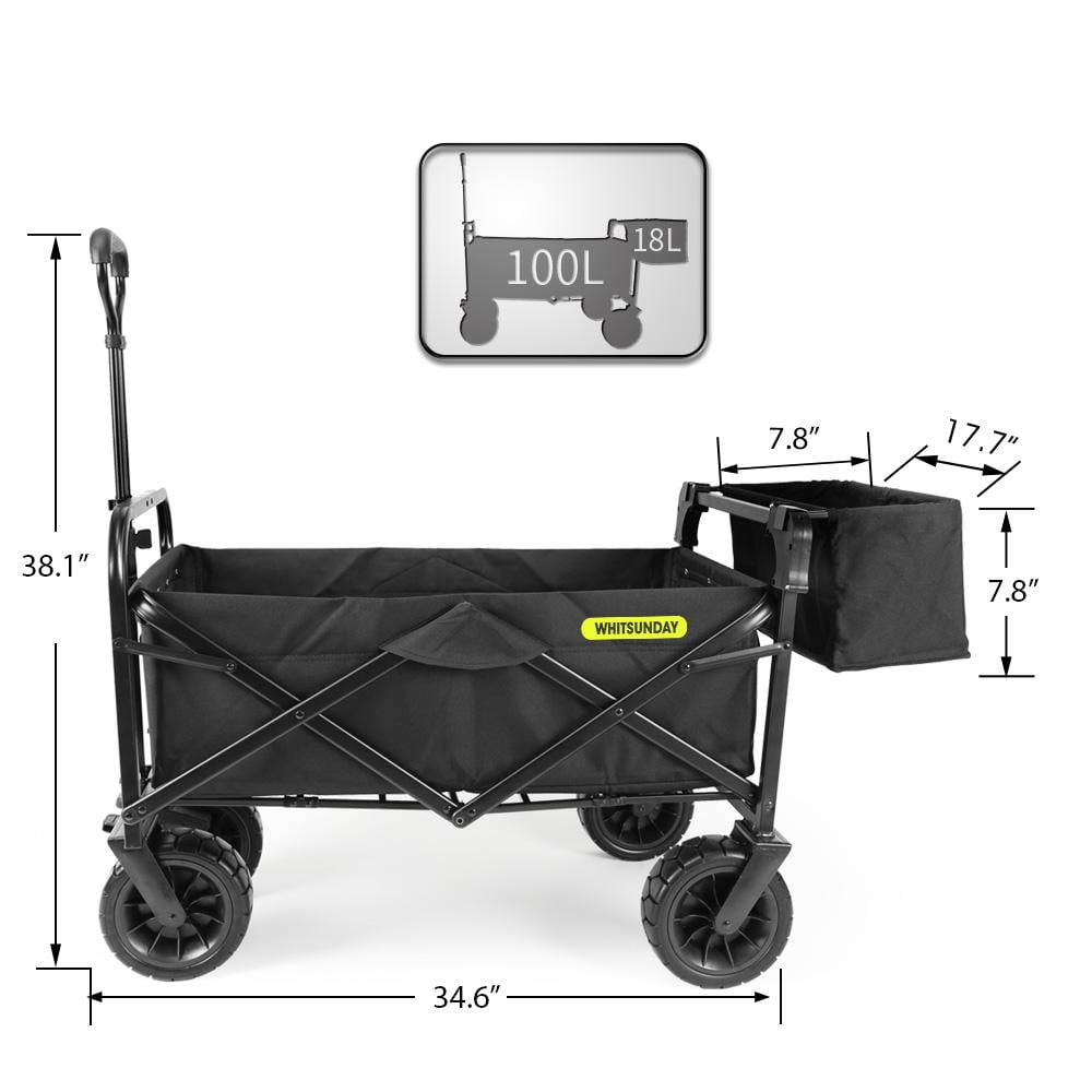 Buy Whitsunday Folding Wagon 8 Collapsible Outdoor Camping Heavy Duty ...