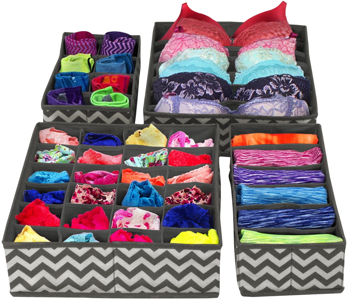 High-Quality Drawer Organizers – Underwear Organizer with Dividers for ...