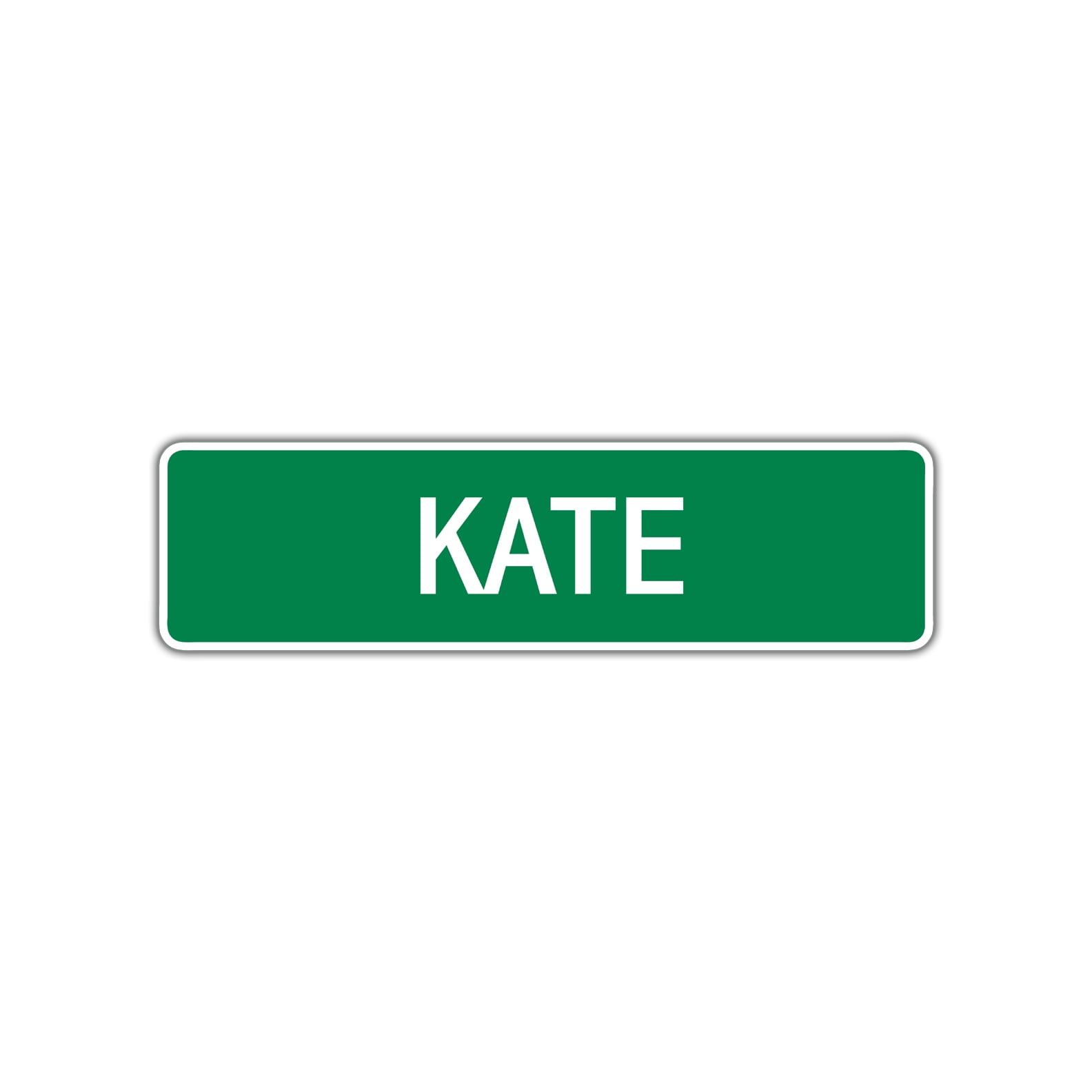 Kate Girls Children Name Letter Printed Label Indoor Outdoor Wall ...