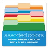 Pendaflex Colored File Folders, 1/3-Cut Tabs, Letter Size, Assorted ...