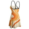 Abstract Orange Swirl Design Art Slip Dress Dresses For Woman Fairy ...