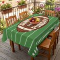 American Rugby Ball Table Cloth 60x84in, Waterproof Rectangle ...