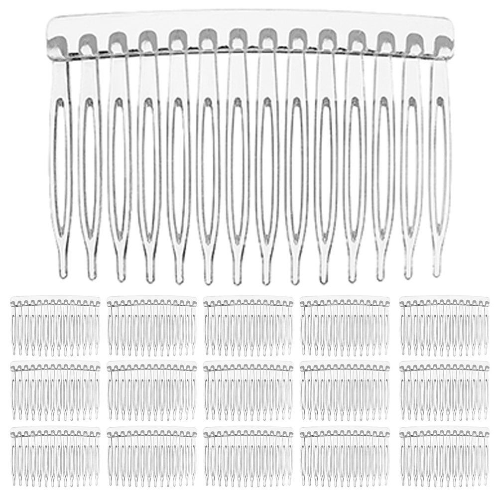 Click here for Cnkoo 20 Pcs Clear Hair Comb Plastic Hair Comb Wed... prices
